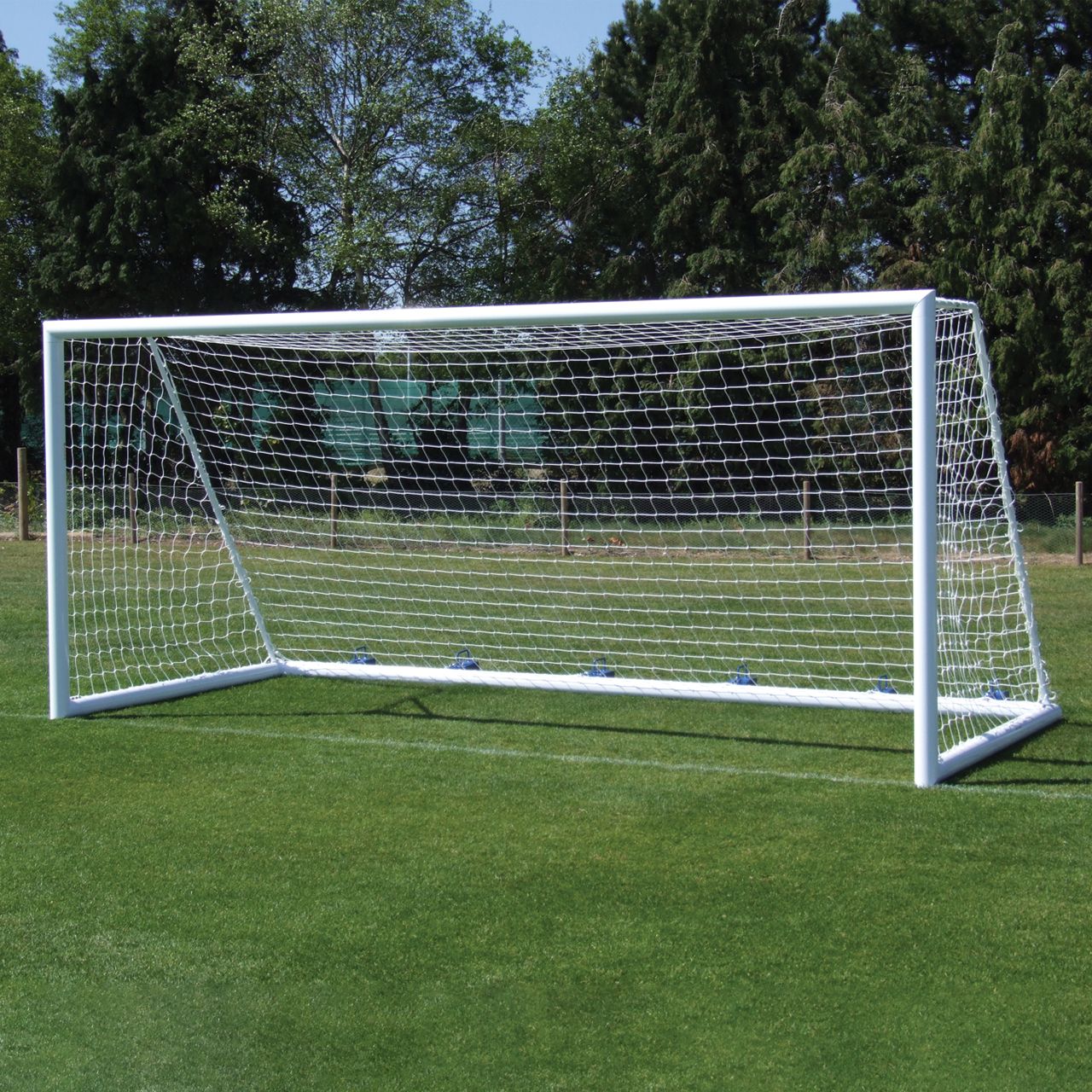 Aluminium 9v9 Goal Posts - Fixed Freestanding Type | Universal Services